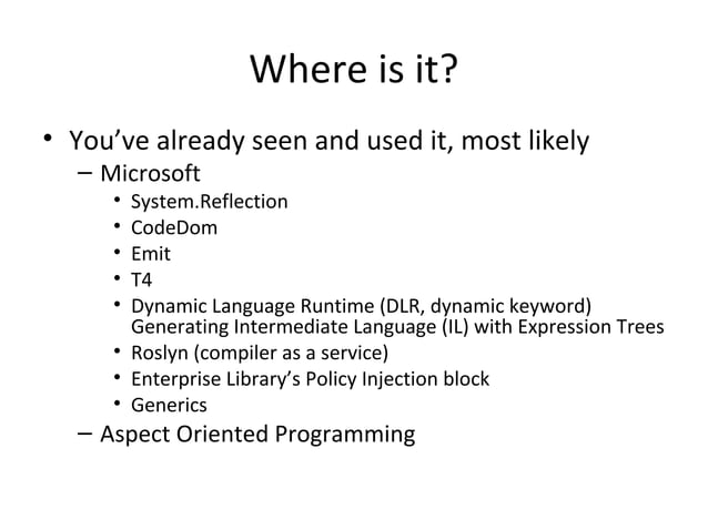 Metaprogramming by brandon | PPT