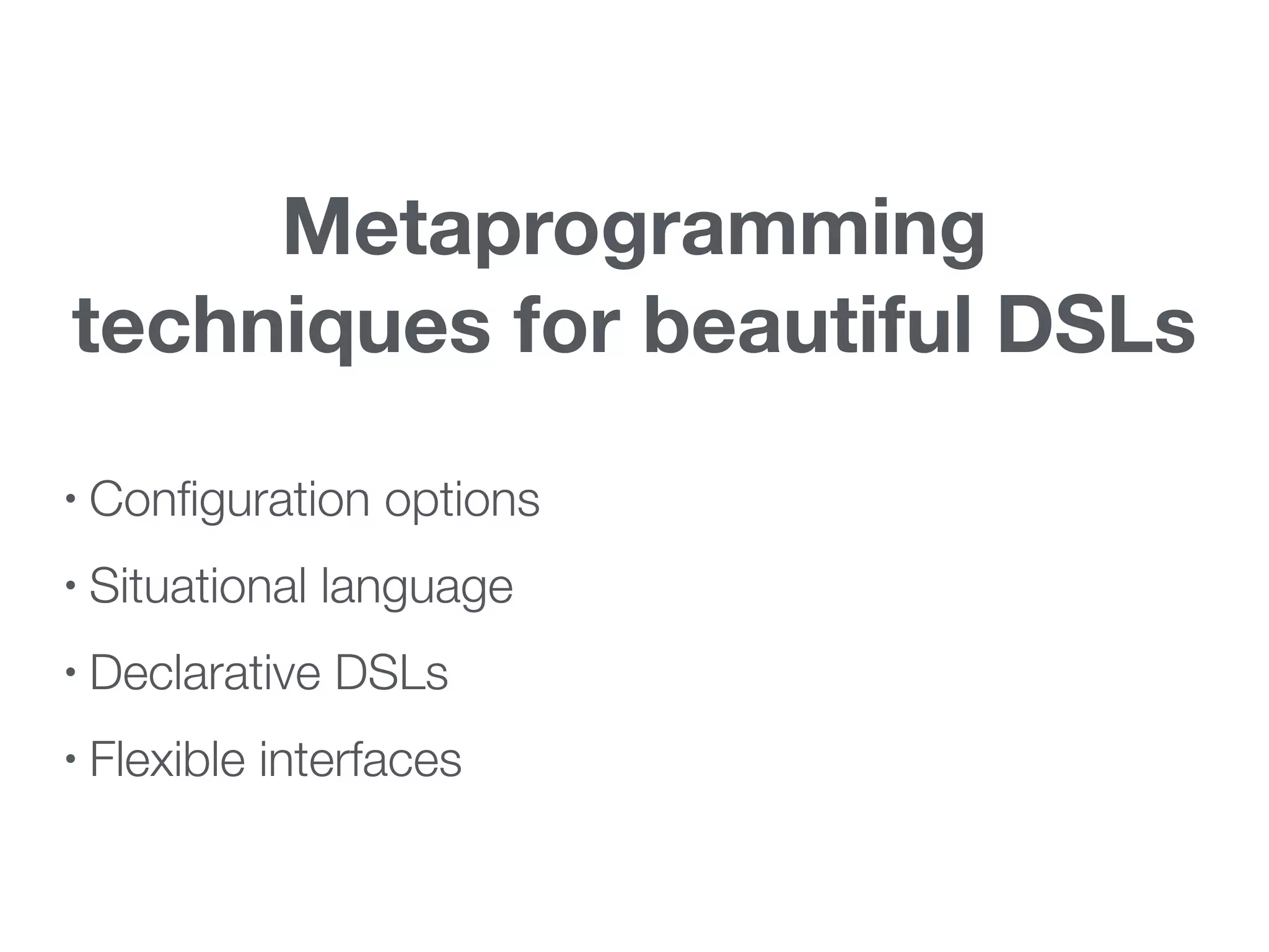 Metaprogramming patterns | PPT