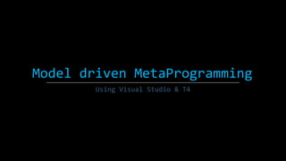 Meta Programming | PPTX
