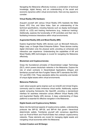 Augmented Realities: Navigating the Metaverse Landscape | PDF