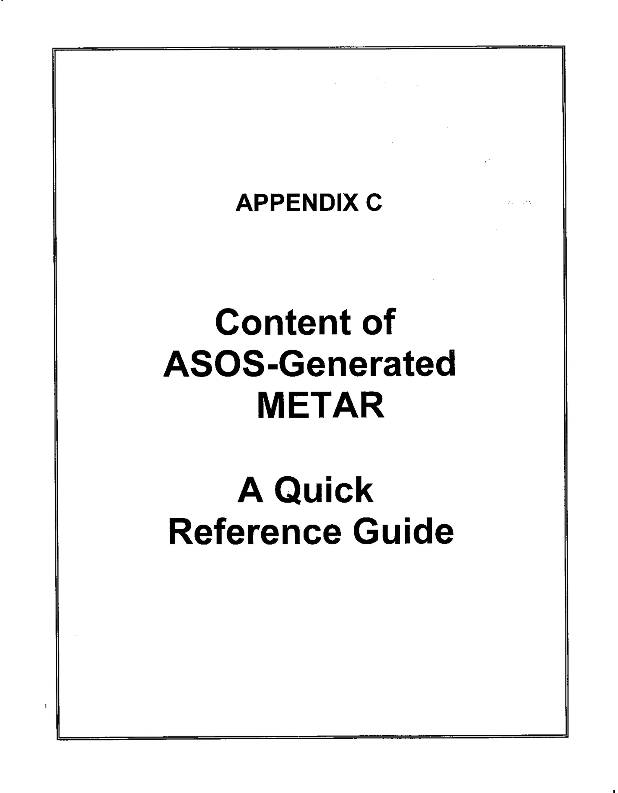 Metar decode guide | PDF