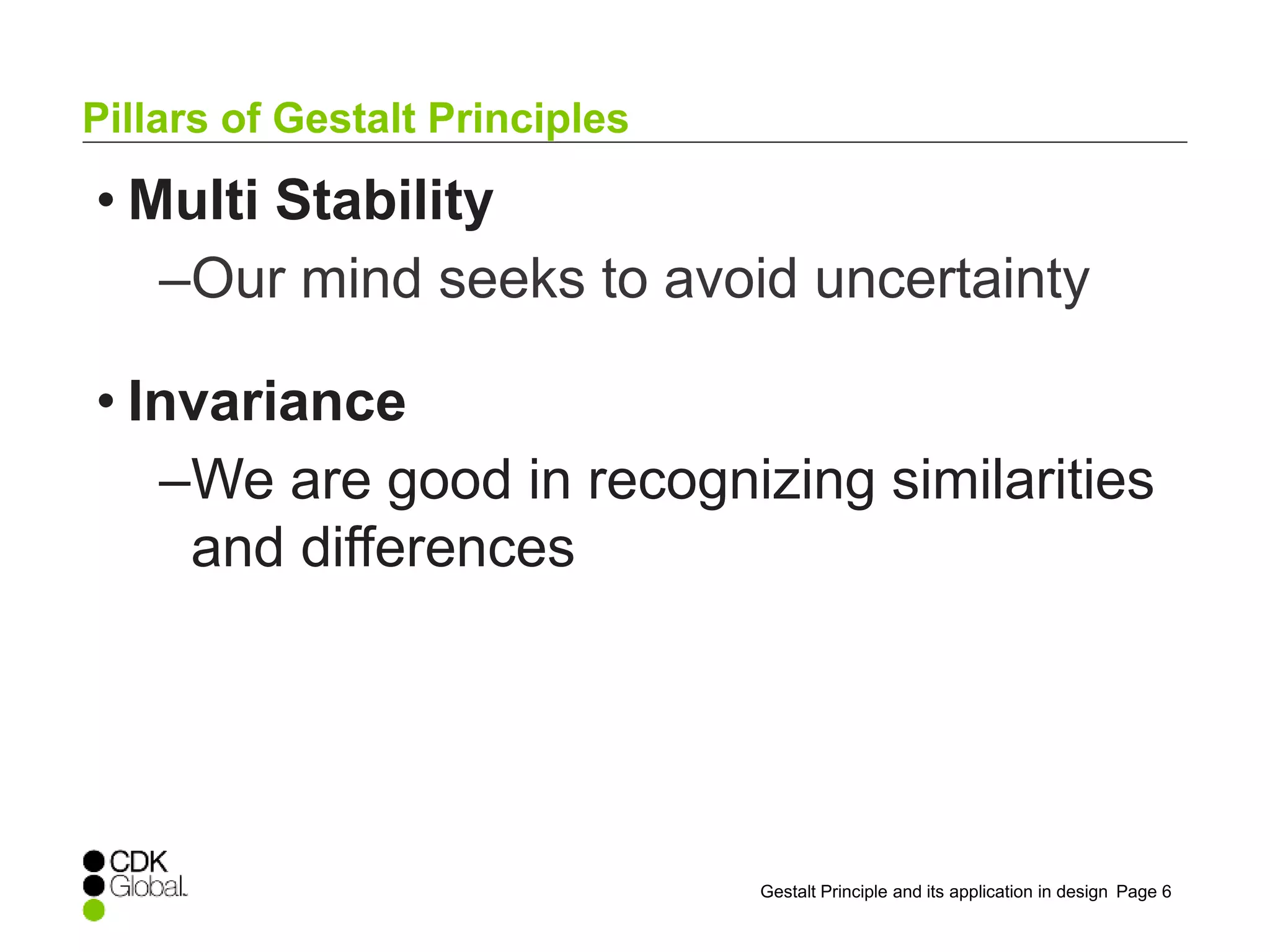 Gestalt Principles and its application in Web Design | PPTX