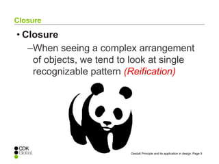 Gestalt Principles and its application in Web Design | PPTX