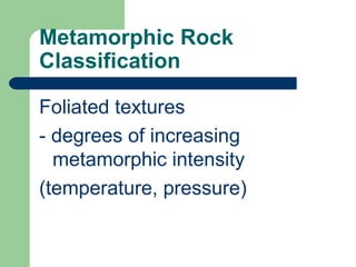 EASC 116 - Ch. 7 Metamorphic Rx | PPT