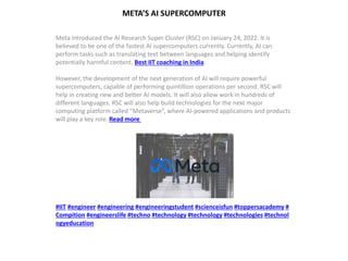 META’S AI SUPERCOMPUTER.pptx