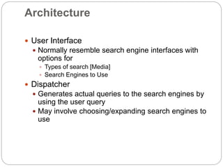 Meta search engine | PPTX | Search | Internet