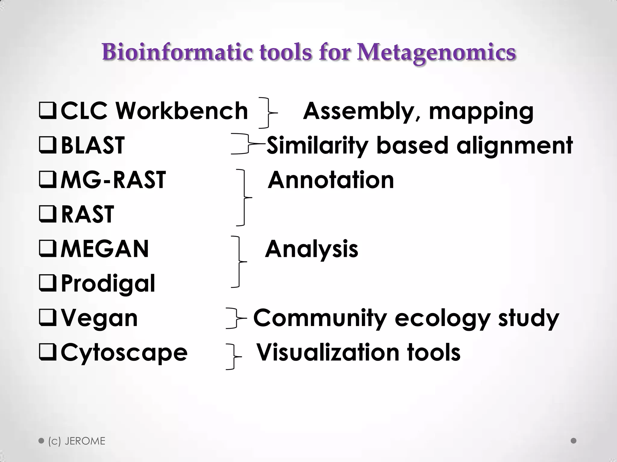Metagenomics: An overview | PPTX