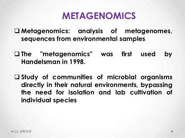 Metagenomics: An overview