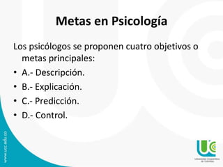 Metas en psicologia clinica | PPTX