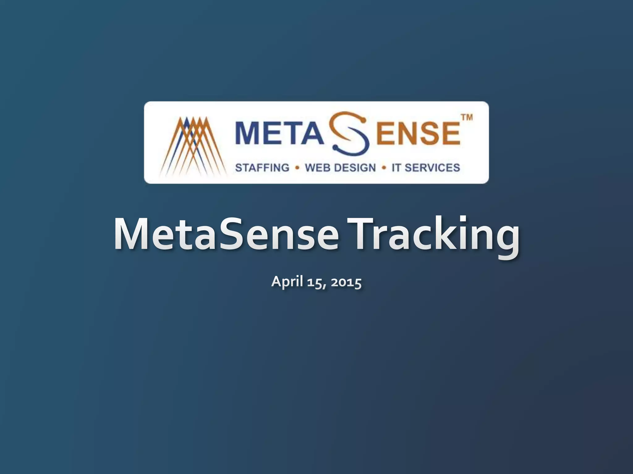 Metasense Tracking | PPT