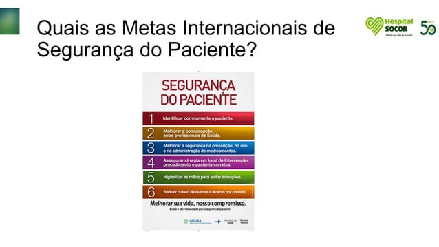 Metas internacionais de seguranca do paciente | PPT