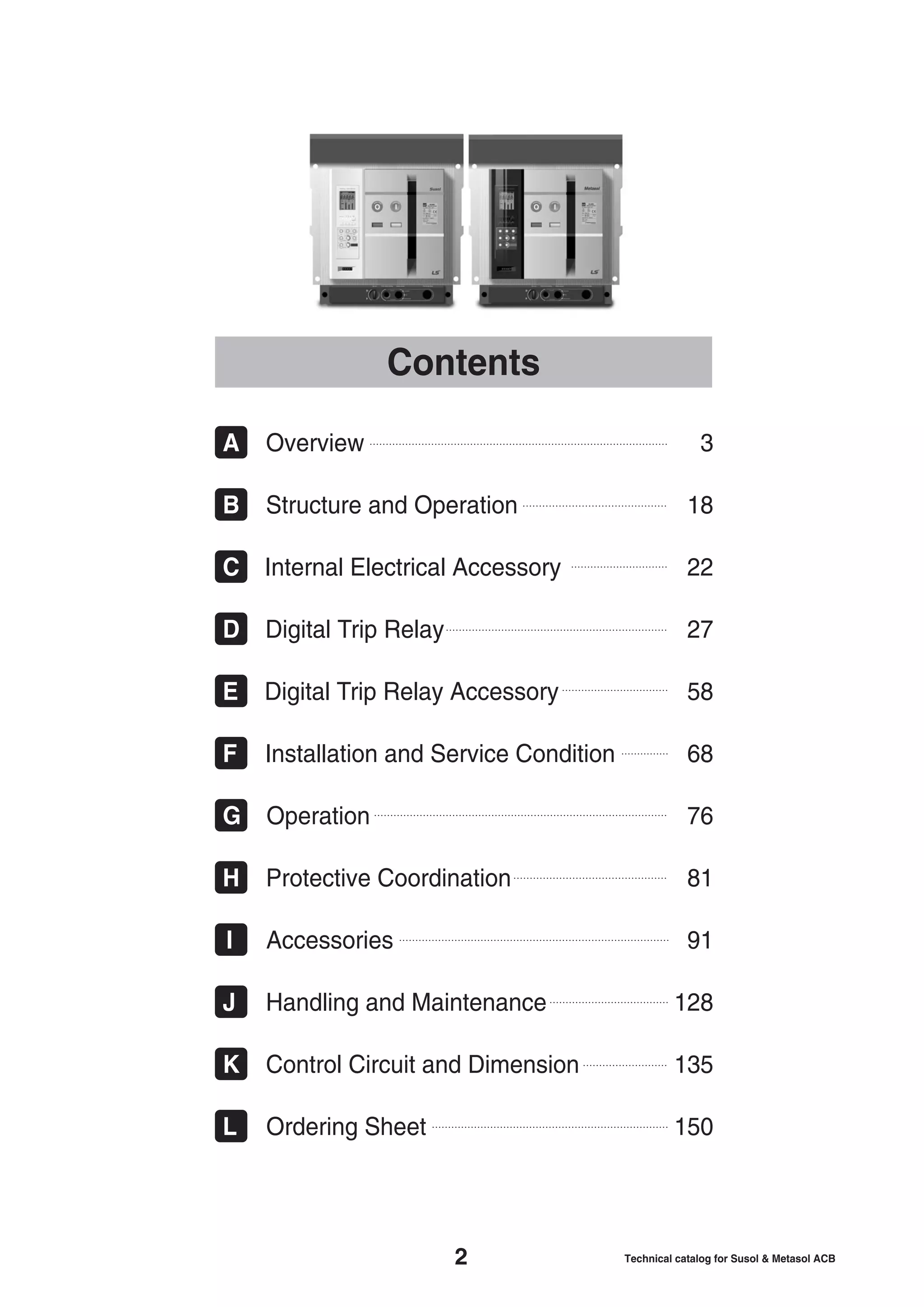 Catalog Metasol Susol ACB LS technical | PDF