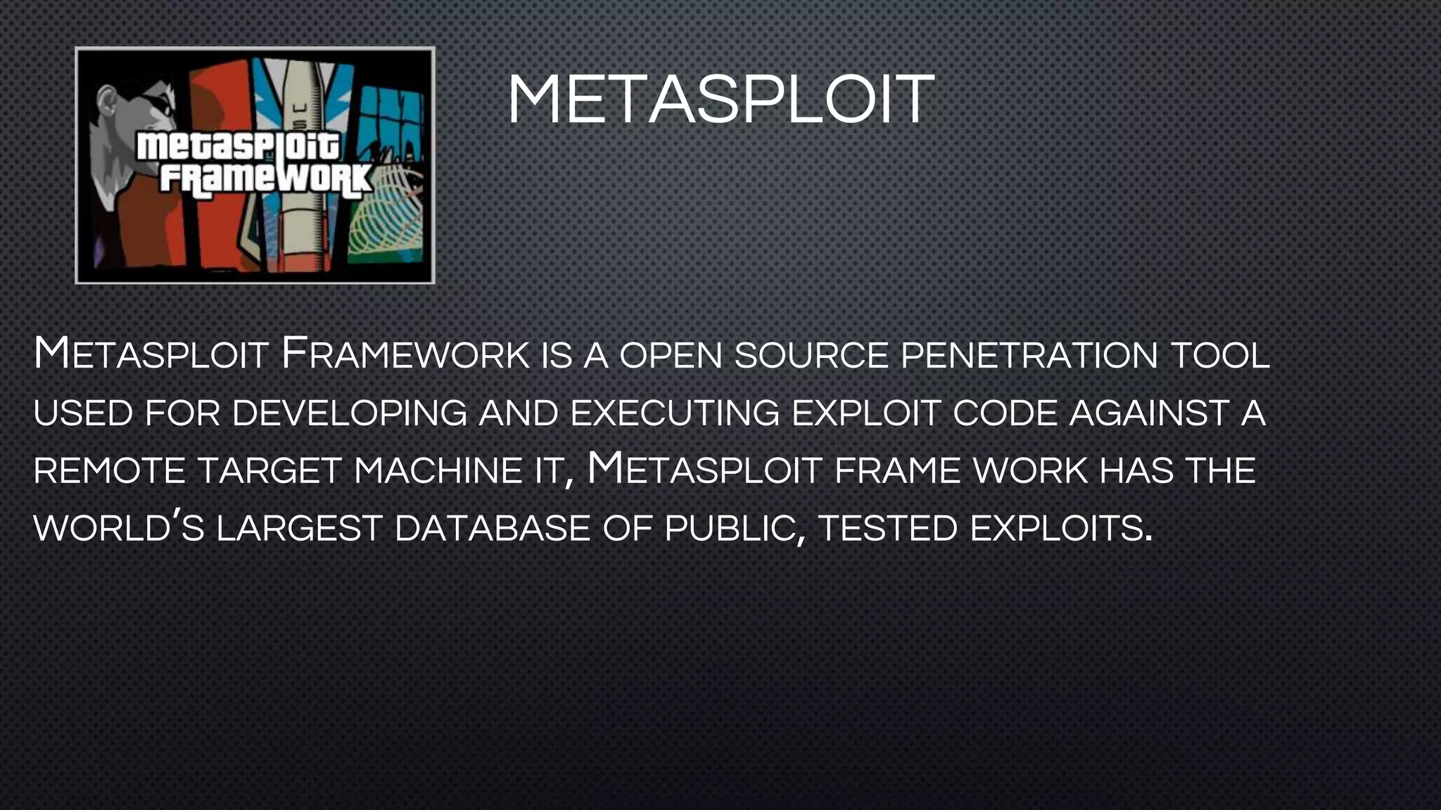 Metasploit | PPTX