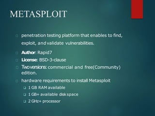 Metasploit | PPTX