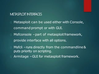 Metasploit | PPTX