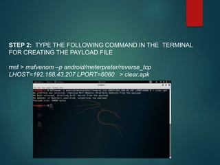 Metasploit seminar | PPTX