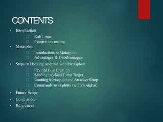 Metasploit seminar | PPTX