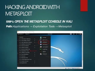 Metasploit seminar | PPTX
