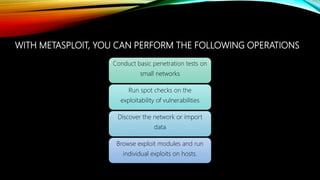 Metasploit | PPTX