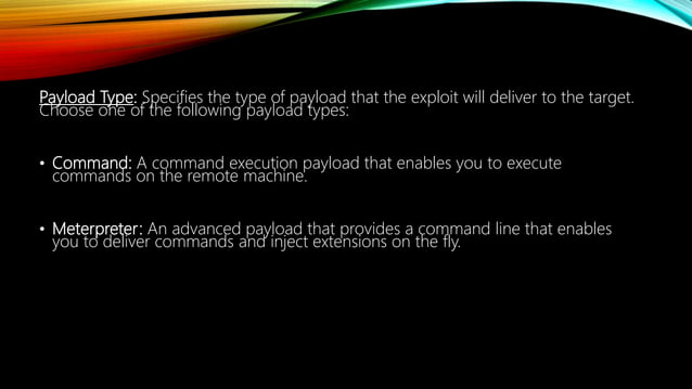 Metasploit | PPTX | Information and Network Security | Computing