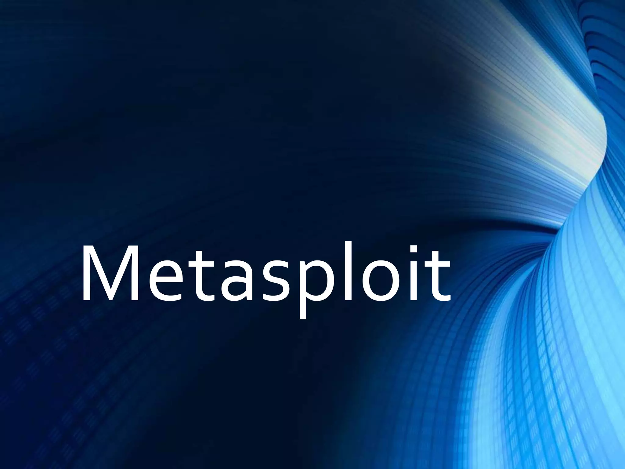 Metasploit Framework In Network Security Ppt 7775