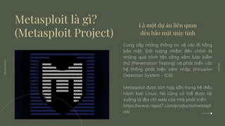 Metasploit | PPTX