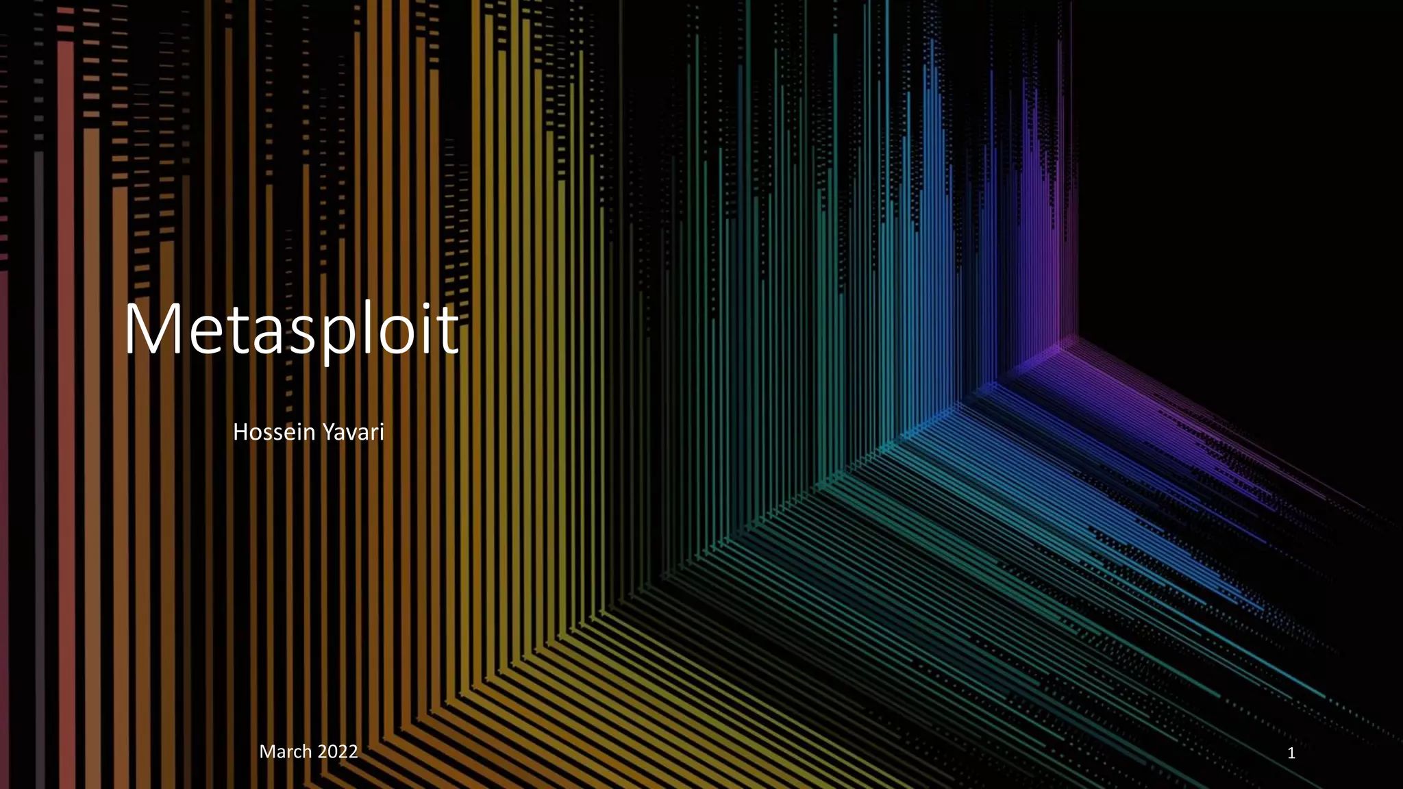 Introduction to Metasploit | PPT