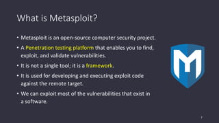 Introduction to Metasploit | PPT
