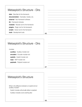 Metasploit Basics | PPT