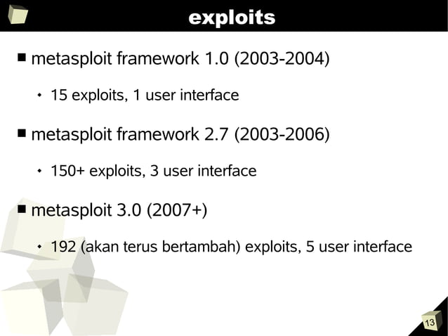 Metasploit, Use at your own risk | PDF