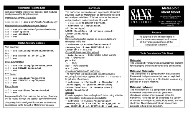 Cheatsheet Metasploit Ppt 0543