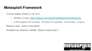 Metasploit For Beginners | PPTX