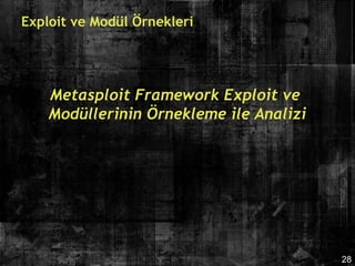 Metasploit Framework ile Exploit Gelistirme | PPT
