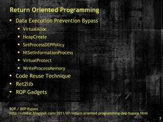 Metasploit Framework ile Exploit Gelistirme | PPT