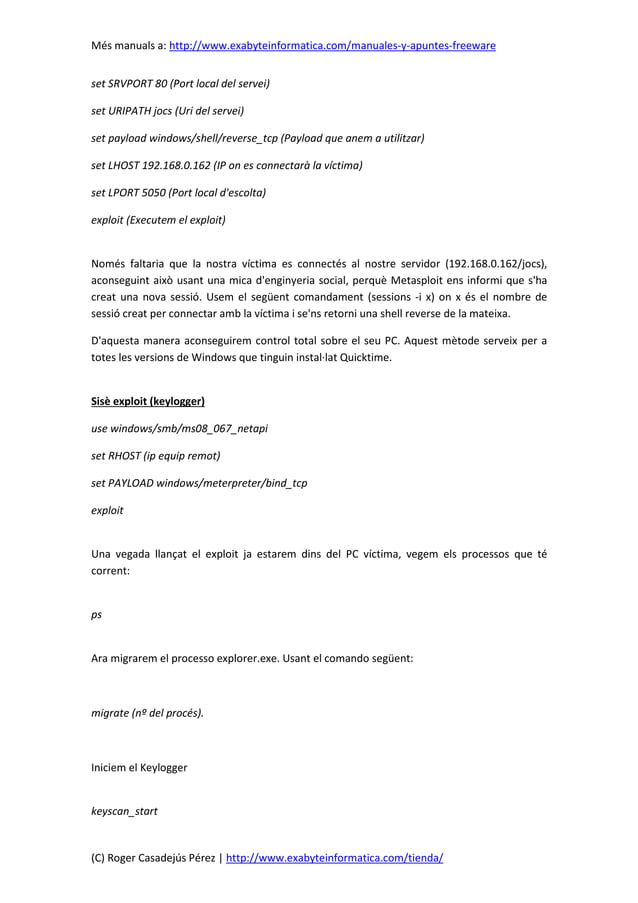 Metasploit framework mini how-to | PDF