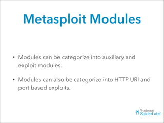 metasploitHelper - Spiderlabs | PDF