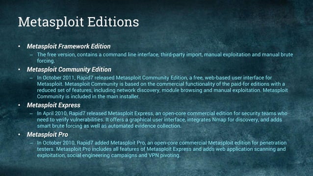 01 Metasploit Kung Fu Introduction Ppt
