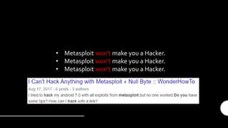 Metasploit primary | PDF | Information and Network Security | Computing