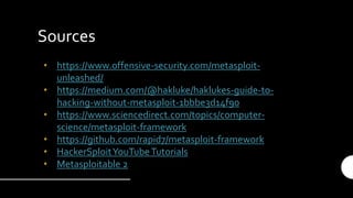Metasploit primary | PDF | Information and Network Security | Computing