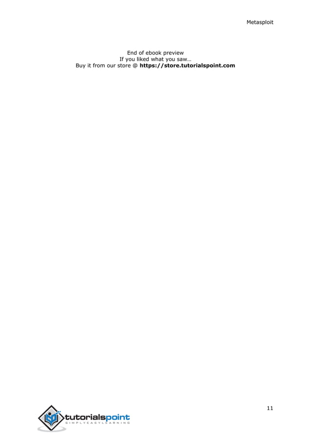 Metasploit Tutorial Pdf Operating Systems Computer Software And