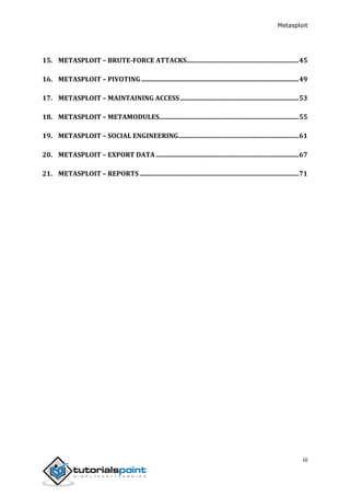 Metasploit tutorial | PDF