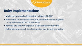 Metasploit & Windows Kernel Exploitation | PPTX