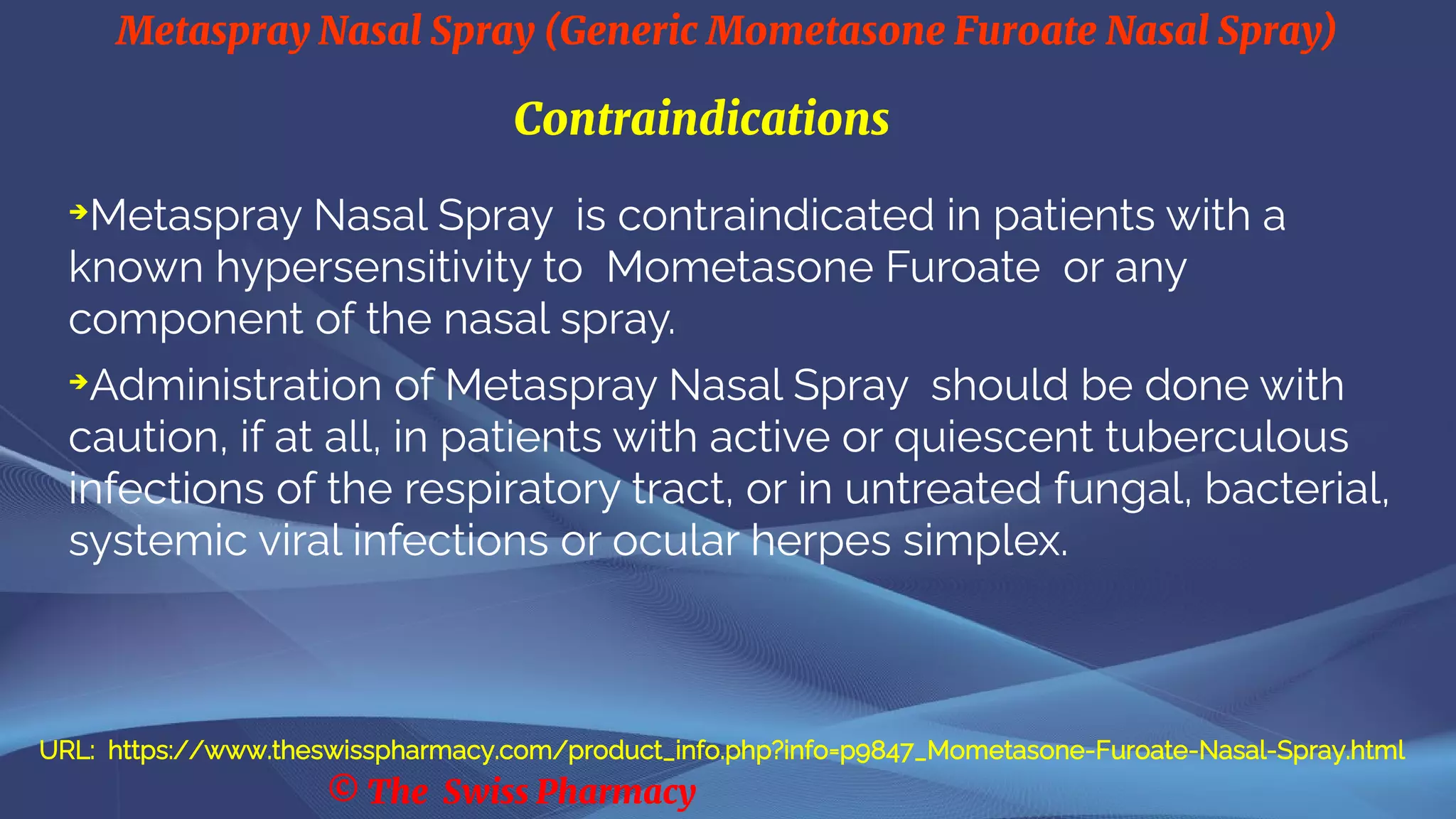 Metaspray Nasal Spray (Generic Mometasone Furoate Nasal Spray) | PDF