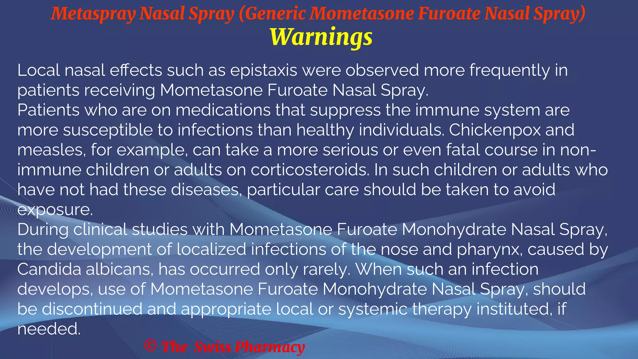 Metaspray Nasal Spray (Generic Mometasone Furoate Nasal Spray) | PDF