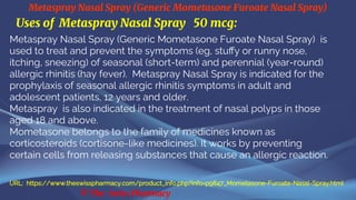 Metaspray Nasal Spray (Generic Mometasone Furoate Nasal Spray) | PDF