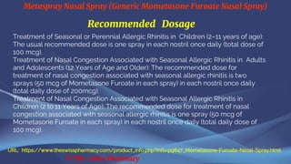 Metaspray Nasal Spray (Generic Mometasone Furoate Nasal Spray) | PDF
