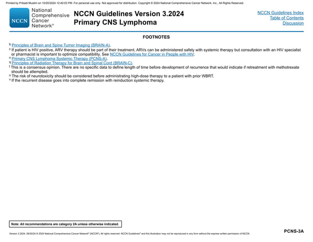 metastase NCCN neurosurgery logbook oncology | PPT