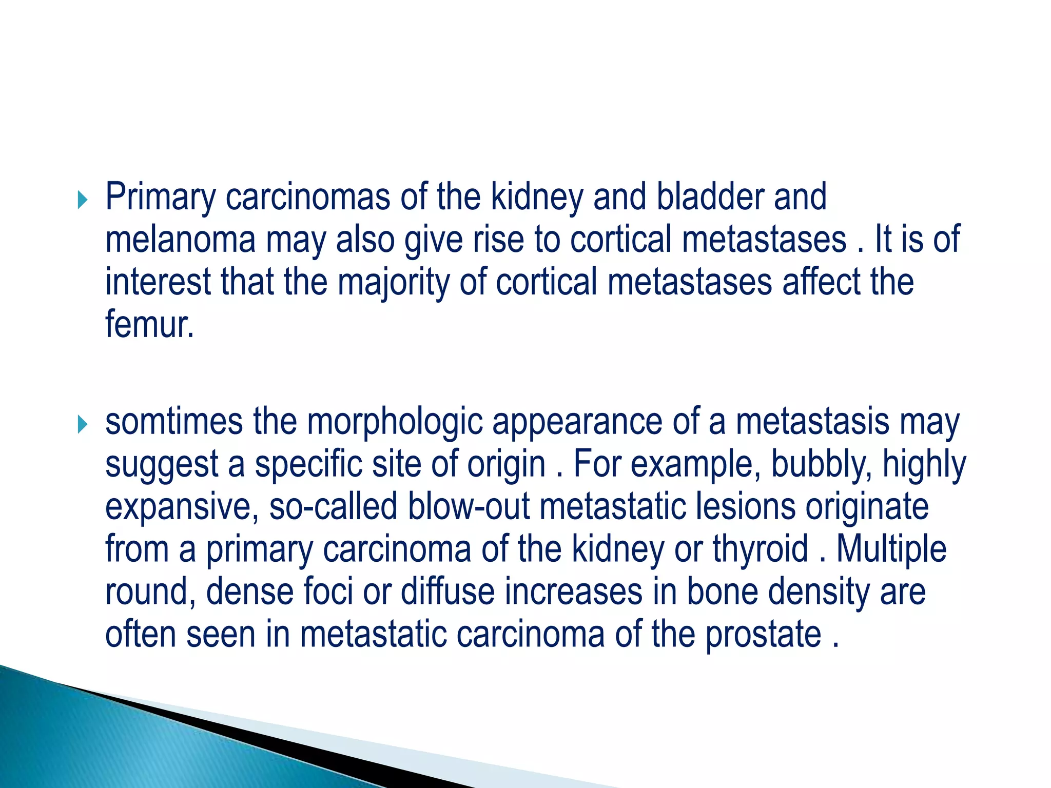 Metastatic bone disease | PPTX
