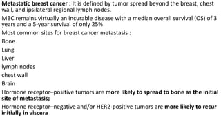Metastatic breast cancer | PPTX