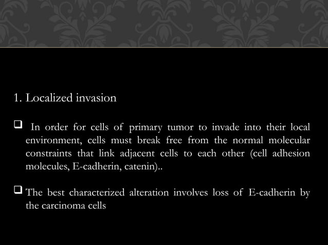 Metastatic cascade DGP. Cancer biology pptx | PPT